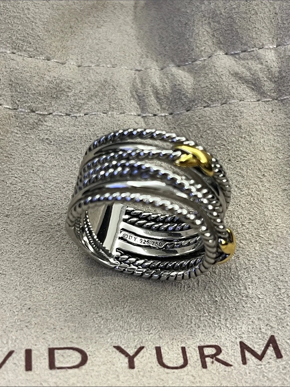 David Yurmann | Jewelry | David Yurman Sterling Cable Band Ring With ...